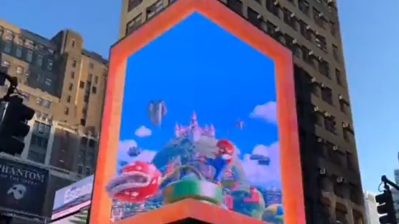 Nintendo Made a 3D Ad for the Mario Movie in New York -- Superpixel