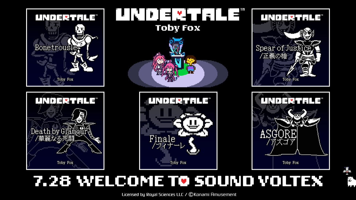 Undertale Music Tracks Will Be Added to Sound Voltex -- Superpixel