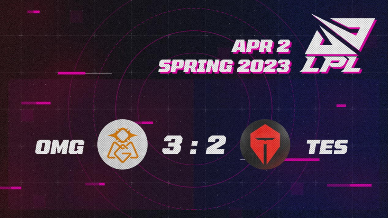 LPL Spring 2023: OMG Eliminated TES 3:2 in the Playoffs -- Superpixel