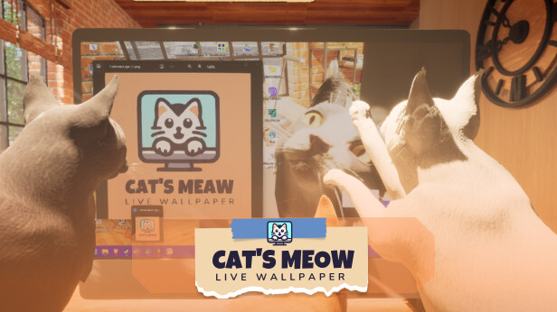 "Cat's Meow Live Wallpaper" is Coming to Steam Soon -- Superpixel